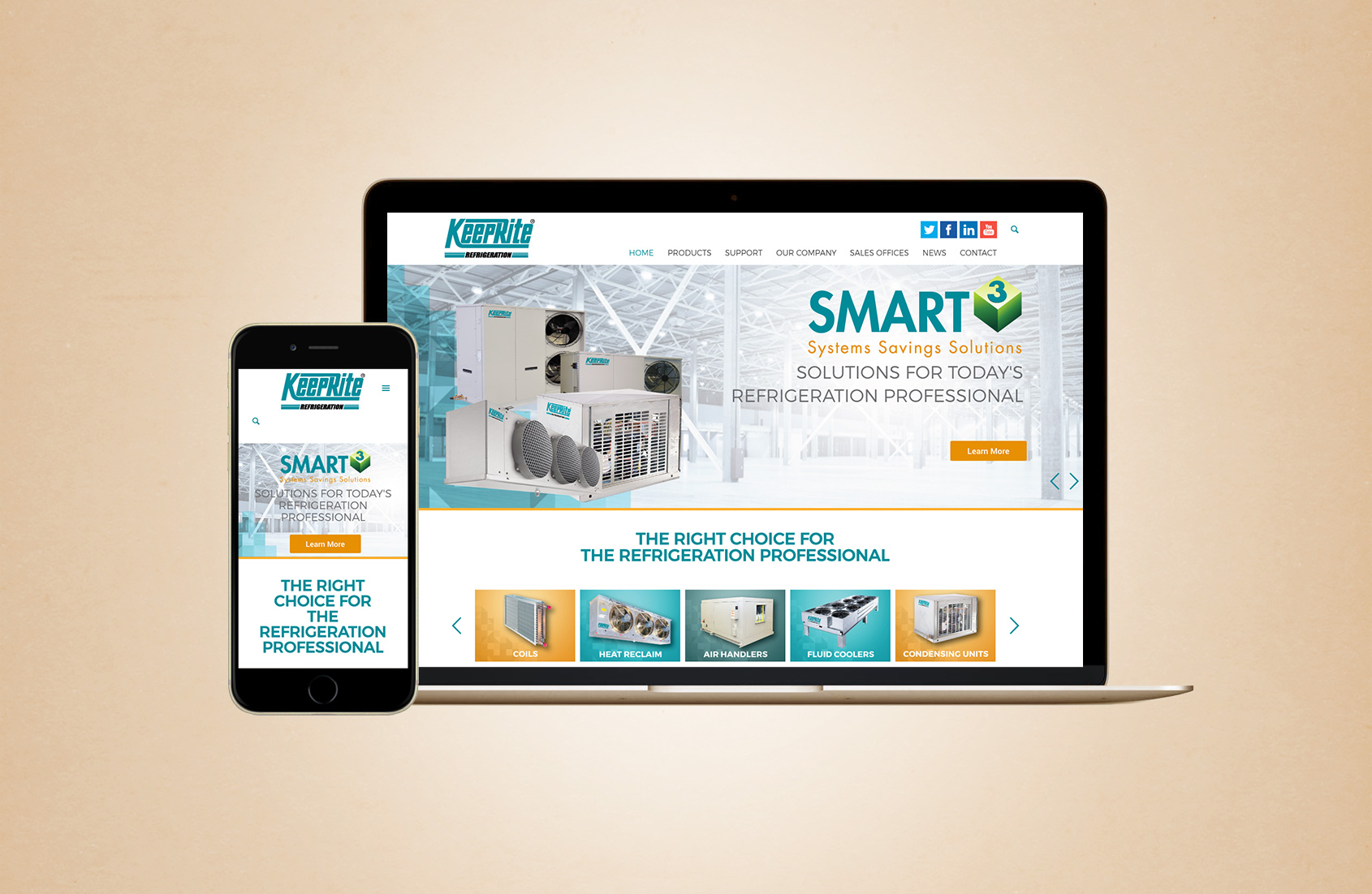 KeepRite Refrigeration Website Redesign | The Design Thinking Agency