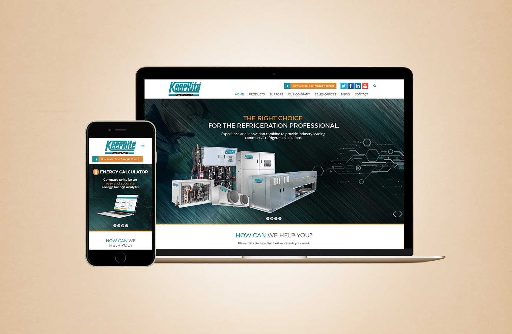 KeepRite Refrigeration Website Redesign | The Design Thinking